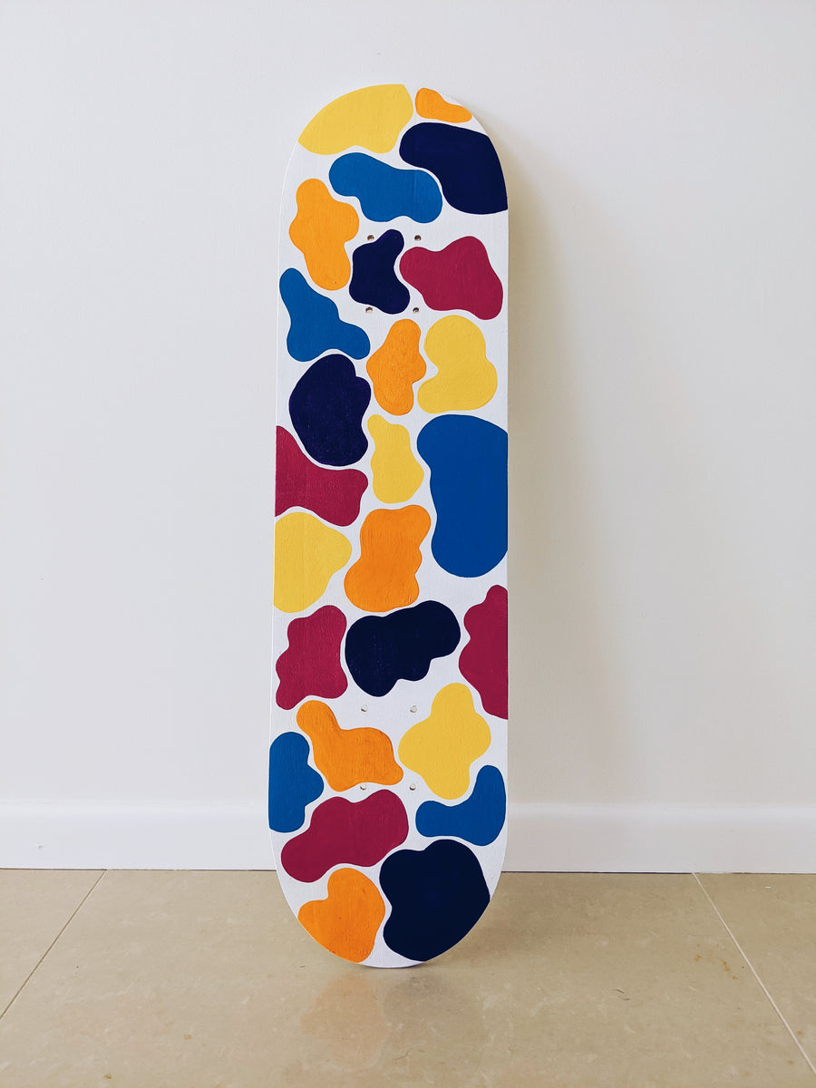 "Splotches" Skateboard – K-Rae Designs